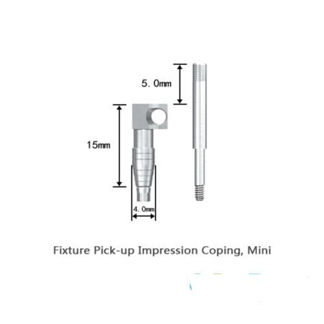 Osstem TSⅢ Hiossen ETⅢ Fixture Impression Coping Φ4 0 L15 For Open