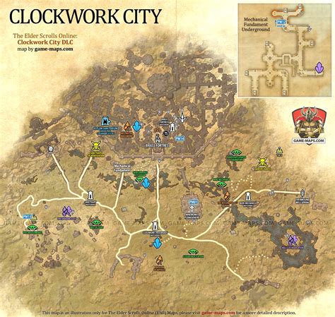 Eso Clockwork City Grand Adventure Quest Map
