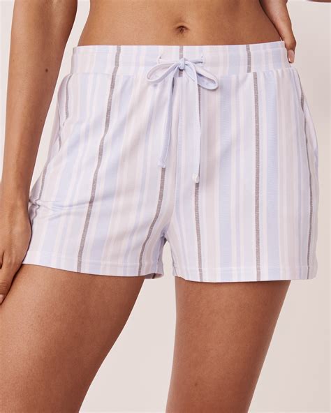 Super Soft Pyjama Shorts Multi Stripes La Vie En Rose