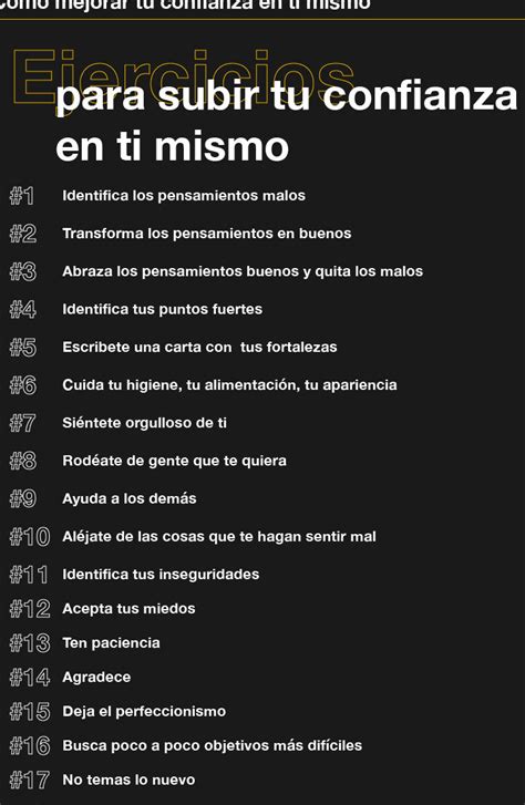 C Mo Tener Confianza En Uno Mismo Ejercicios