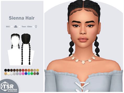 The Sims Resource Sienna Hair