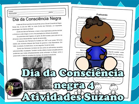 Dia da consciência negra atividade 4 em PDF Atividades Pedagogica Suzano
