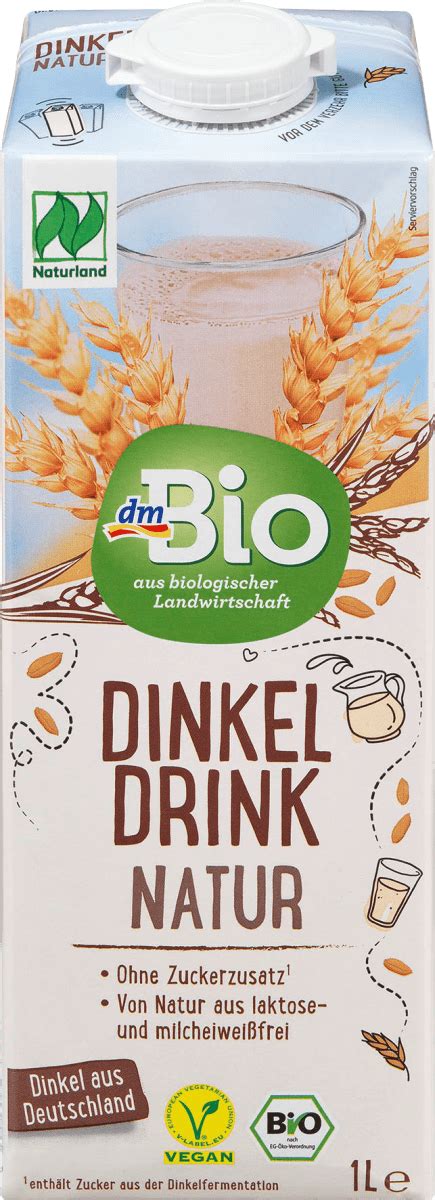 DmBio Pflanzendrink Dinkel Drink Natur Naturland 1 L Dauerhaft