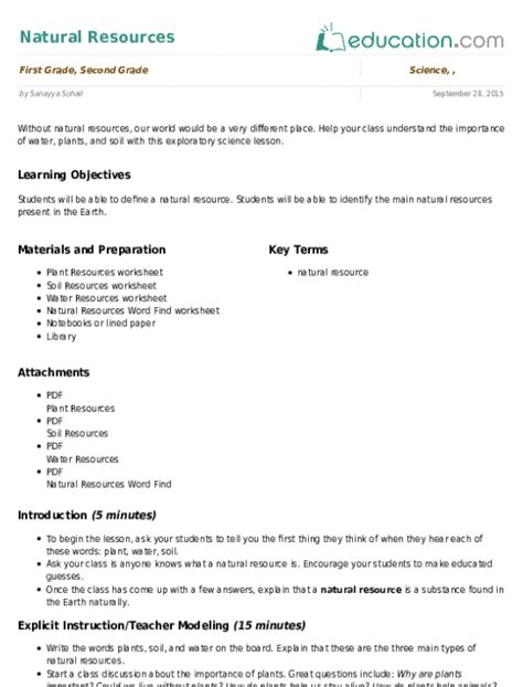 Educationdotcom Science Lesson Plans Free Lesson Plans Science
