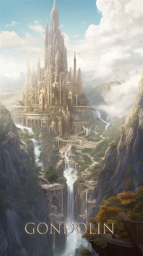 Pin By Ohiorockfan On Tolkien Fantasy Landscape Fantasy City