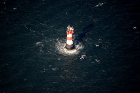 Wangerooge Aus Der Vogelperspektive Leuchtturm Roter Sand Als