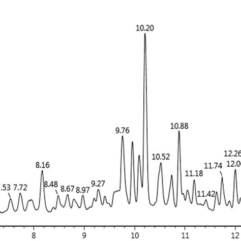 UPLCQTOFMS Base Peak Intensity Chromatograms Total Ion