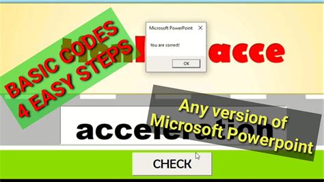 How To Use Basic Vba Codes In Powerpoint In Easy Steps Youtube