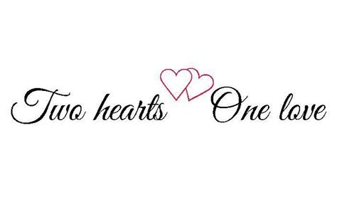 Two Hearts One Love Clipart