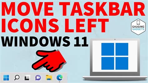 How To Move Windows Icons To The Left Side Of Taskbar Youtube