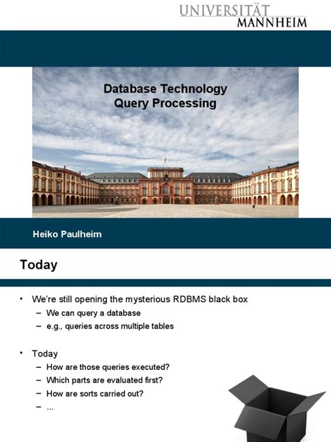 database technology query processing heiko paulheim pdf database index relational database