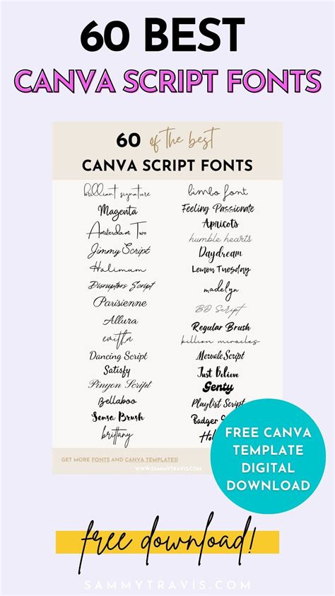 Best Canva Script And Cursive Fonts Handwriting Script Cursive Fonts