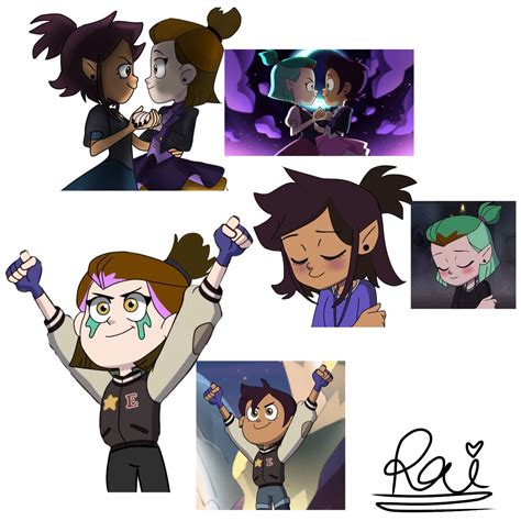Ravens Home Disney Shows Amity Owl House Sketches Animation