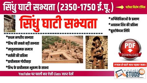 History Of Sindhu Ghati Sabhyata In Hindi