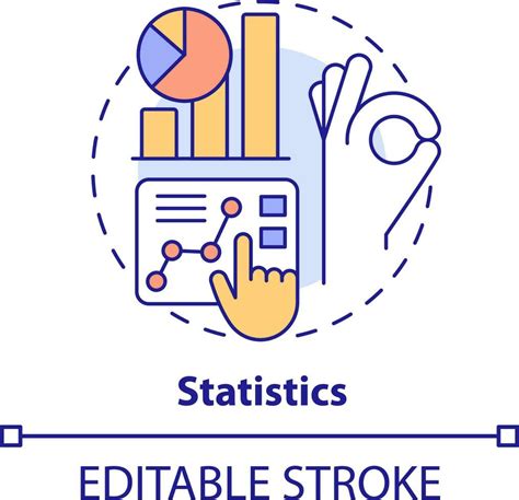 Statistics Concept Icon Interesting Skill To Learn Abstract Idea Thin