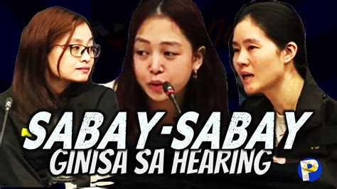 Sabay Sabay Na Humarap Si Cassandra Ong Alice Guo At Shiela Guo Sa