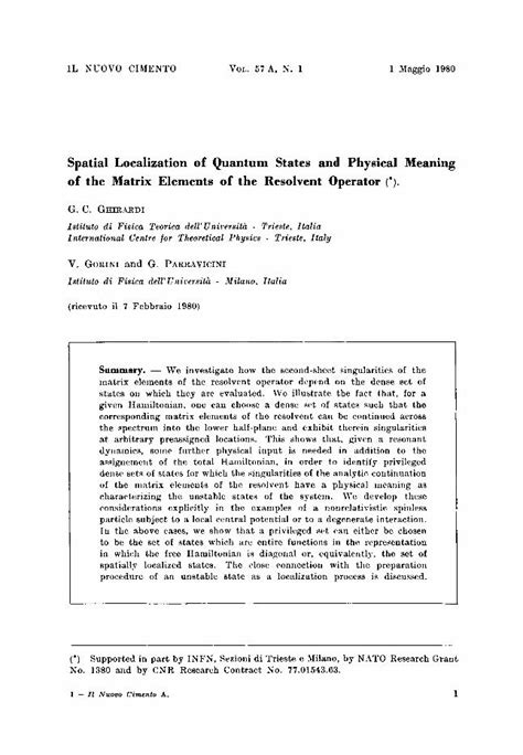 pdf spatial localization of quantum states and physical meaning of the matrix elements of the