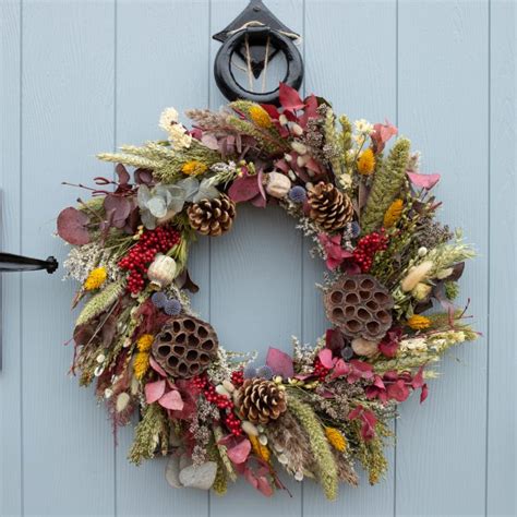 Peacock Feather Dried Flowers Wreath Ingenious Gifts