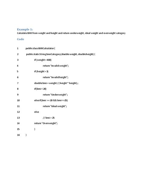 white box testing example pdf body mass index overweight