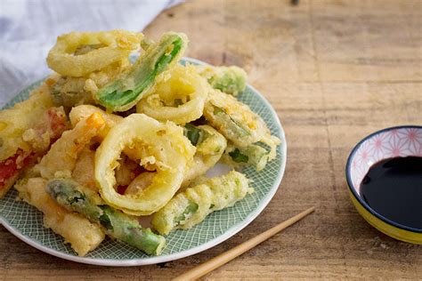 Verduras En Tempura En Freidora De Aire Restaurante Ankora