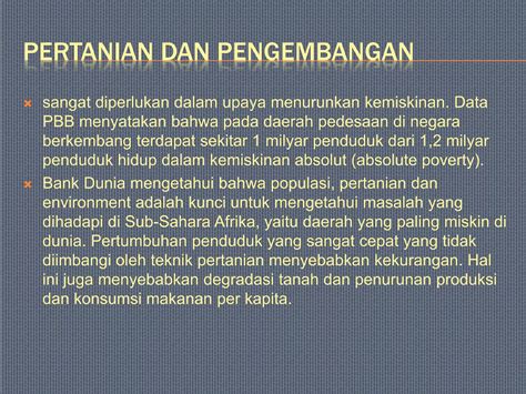 Peranan Sektor Pertanian PPT