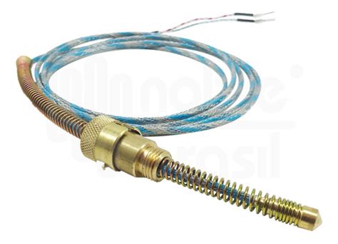 Termopar Tipo J Completo Adaptador Mm Cabo Malha M