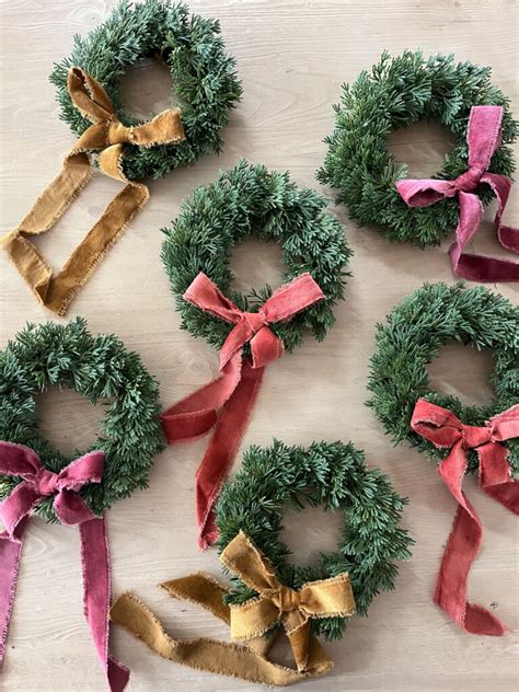 Hobby Lobby Mini Wreath Velvet Ribbon DIY Amanda Party Home