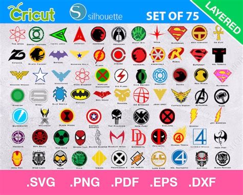 Marvel Super Hero Svg Logos