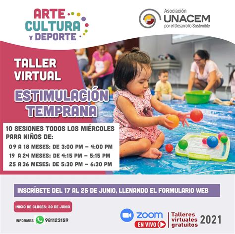 Inscripciones al Taller Virtual de Estimulación Temprana 2021