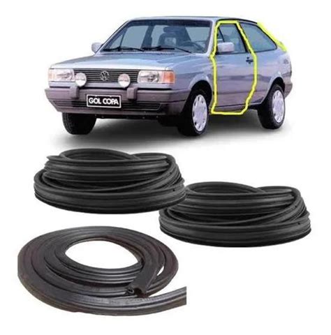 Kit Borracha Portas E Porta Malas Gol Voyage Parati Quadrado Uniflex