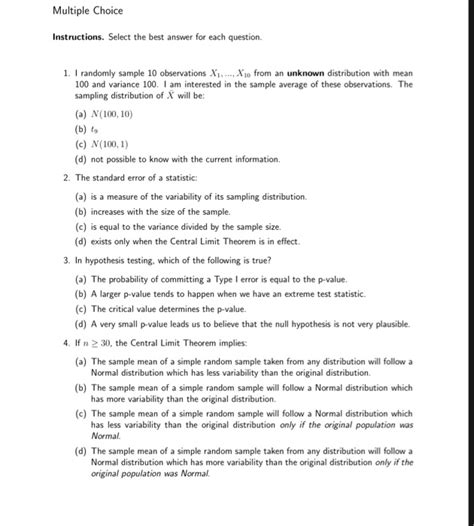 solved multiple choice instructions select the best answer