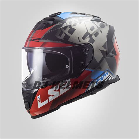Ls Ff Storm Sprinter Black Red Titanium S Dj Helmets