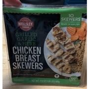 Wellsey Farms Chicken Breast Skewers Grilled Garlic Herb Calories