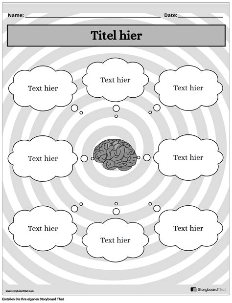 Brainstorming Porträt BW 1 Storyboard por de examples