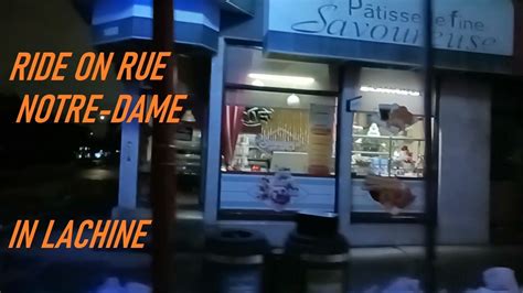 1 10 24 EVENING RIDE ON RUE NOTRE DAME IN LACHINE MONTREAL WITH MY STEP