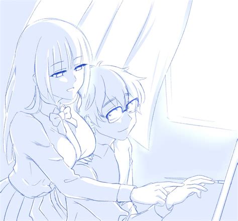 Hachiouji Naoto And Sunomiya Sana Ijiranaide Nagatoro San Drawn By