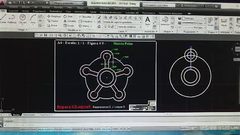 Practicas En Matriz Polar AutoCAD 2014 YouTube