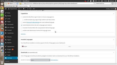 How To Set Multiple Languages In WordPress Dashboard YouTube