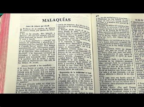 La Biblia Malaquías Libro completo Reina Valera 1960 YouTube