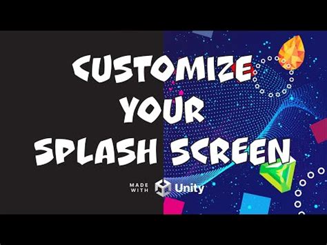 How To Customize Your Unity Splash Screen In Personal Edition Youtube