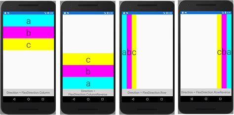 flexlayout direction property xamarin forms microsoft docs