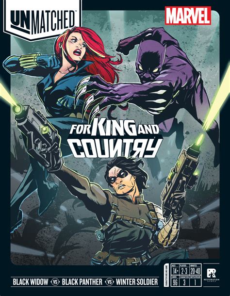 Marvel For King And Country Unmatched Restoration Games