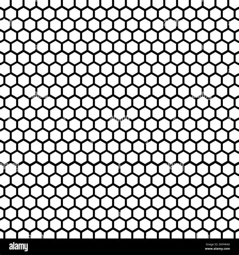 Bee Honeycomb Seamless Pattern Art Honey Texture Isolated On White