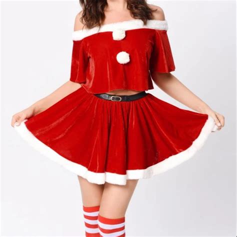 Venta Al Por Mayor Vestido De Santa Claus Mujer Compre Online Los Mejores Vestido De Santa Claus
