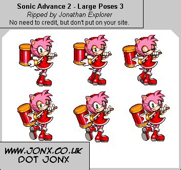 Game Boy Advance Sonic Advance 2 Portraits Amy The Spriters