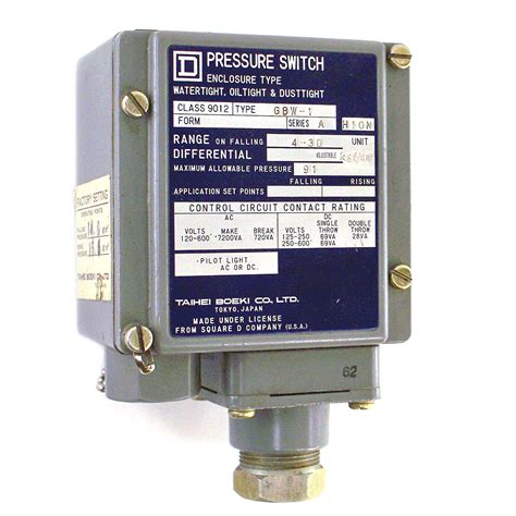 Square D Pumptrol Pressure Switch Manual