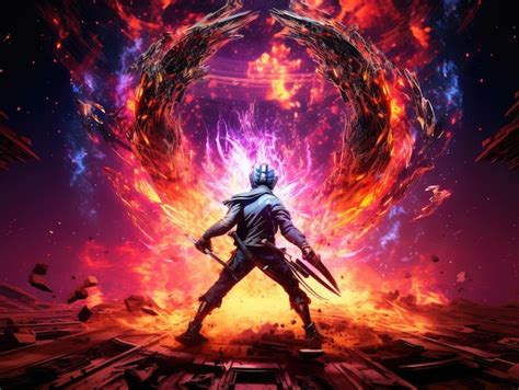Premium Ai Image Gaming Illustration Hd K Wallpaper Stock