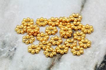 5mm Gold Rondelle Beads GPY 289 Spacers
