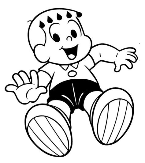 Desenhos de Franjinha em Turma da Mônica para Colorir e Imprimir