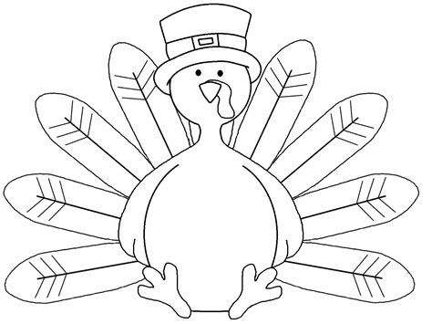 Turkey Template Clipart Clipart Suggest Turkey Coloring Pages